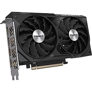 Gigabyte NVIDIA GeForce RTX 4060 Ti WINDFORCE OC Graphics Card - 8GB GDDR6, 128-bit, PCI-E 4.0, 2550MHz Core Clock, 2X DP 1.4, 2X HDMI 2.1a, NVIDIA DLSS 3 - GV-N406TWF2OC-8GD