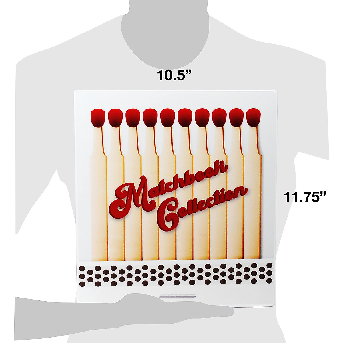 UniKeep Matchbook Cover Collection Storage Album for Display, Protection, and Archival. Includes 15 Pages. Holds 90 Matchbooks