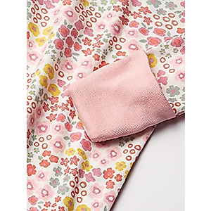 HonestBaby unisex baby 2-pack Organic Cotton Sleeper Nightgown, Meadow Floral Pink Blush, 0-6 Months US