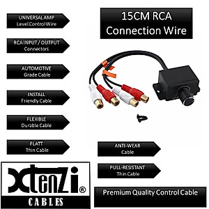 Xtenzi Amplifier Universal Bass Volume Knob Line Level Control Remote XTBR9-LC1