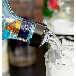 (12-PCS - 1/2 Ounce) Orange Automatic Measure Pourer Drinks Wine Cocktail Dispenser Portion Control Bar Tools Measured Quick Shot Spirit Liquor Pourers Stopper with Collar