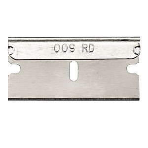AccuTec Pro Single Edge Aluminum Backed Razor Utility Blades - 100-Pack - .009" Made of High Carbon Steel for Extra Durability and Long Life - APBL-7000