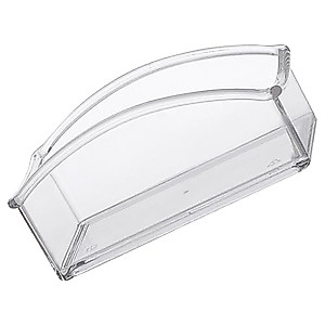 BESTonZON Tea Bag Organizer Acrylic Tea Bag Holder Clear Plastic Tea Box for Tea Bags Dispenser Office Supplies Crafts and Small Items