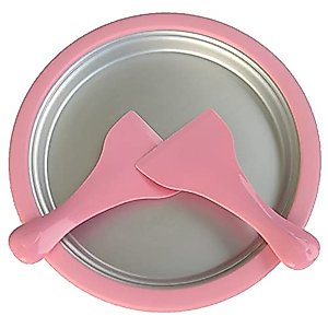 Nambawan Cold Plate Ice Cream Roll Maker Anti Griddle Gelato Sorbet And Frozen Yogurt Maker, Stone Type Rolled Machine, Homemade Countertop For Kids, Pink