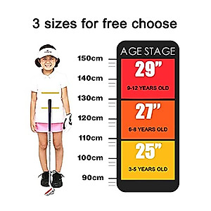 Kids Golf Putter Children Boys Girls Right Handed Golf Clubs Junior Portable Golf Accessories for 3-12 (Red,3-5 Y)