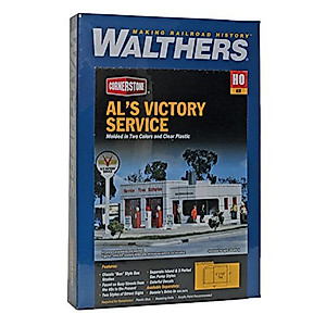 Walthers Cornerstone Series Kit HO Scale Al's Victory Service Station