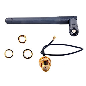 USB to ESP8266 CH340C ESP-01 ESP-01S Breakout Prog WiFi Programmer Downloader with Reset Auto-Download Circuit + 2.4G 3DBI Gain WiFi Antenna