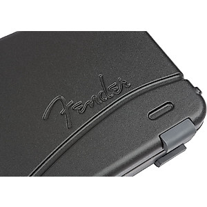 Fender Stratocaster Hard Case with TSA Lock, Telecaster Guitar Case, Deluxe Molded, Black