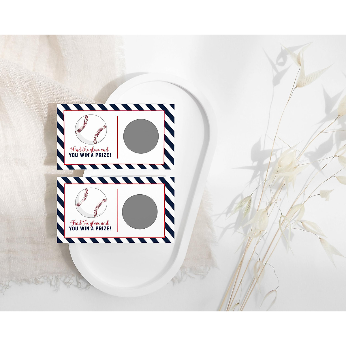 Baseball Scratch Off Game Cards (28 Pack) - Fun Party Games, Interactive Lottery Tickets, Bridal Door Prizes, Raffle Drawings, Instant Win Scratcher Wedding Favors, Baby Shower Activities for Adults