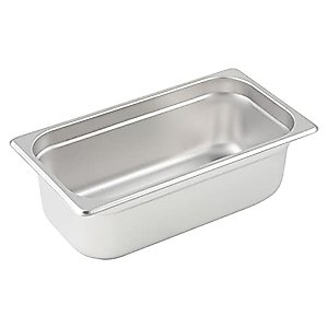 Winco Anti-Jam 1/3 Size Pan, 4-Inch