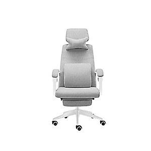 KXDFDC Minimalist Fashion Leisure Chair Computer Chair Seat Swivel Chair Cotton and Linen Office Chair