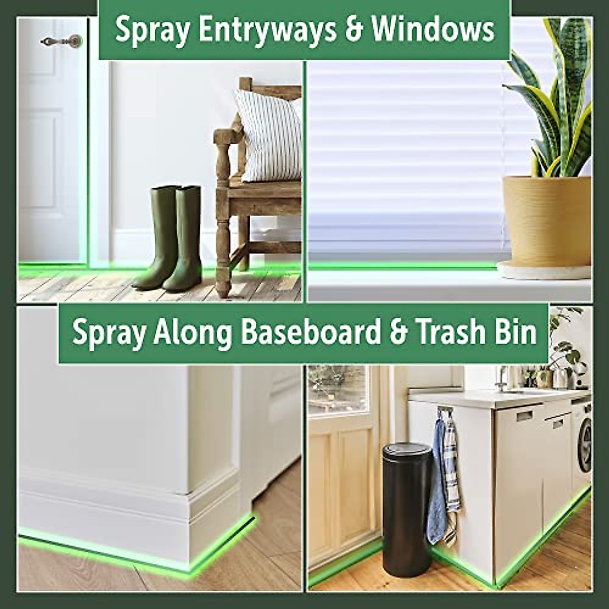 Spritz Ant Spray Indoor – Plant Based Petsafe - Non-Toxic Deterrent & Killer - USA-Made Works Instant On All Ant Types 16oz