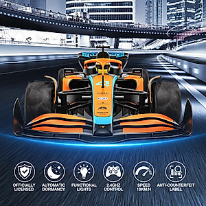 ZMZ F1 Remote Control Car 1:12 Scale Large Size F1 RC Car Officially Licensed RC Series McLaren F1 MCL36, Suitable RC Cars for Adults & Kids, Boys Girls Age 6-12 Years Birthday Ideas Gift