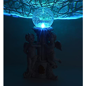 HOMESHINE Solar Garden Statues and Sculptures Angels Figurine Decoration Outdoor Decor Lights 12 Inch