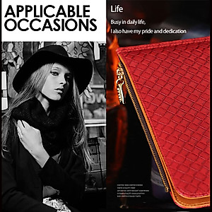 Wallet Long Card Case Ladies Clutch Bag Ladies Wallet Ladies Long Card （red)
