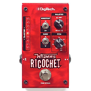 Digitech WHAMMY RICOCHET Guitar Pitch Effect Pedal Bundle with 4 Cables and 6 Assorted Dunlop Picks