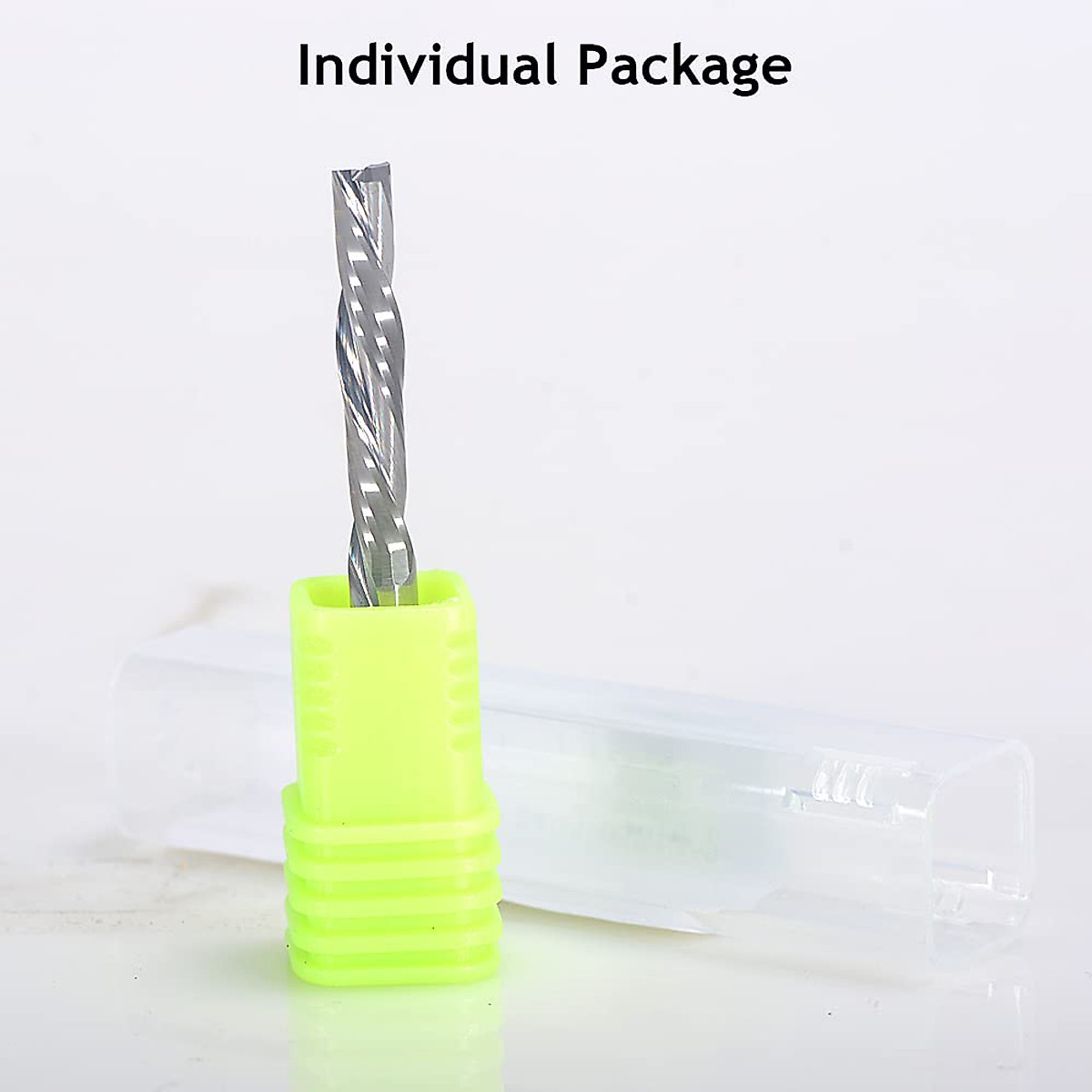 Downcut Spiral Router Bits 5/32 inch Shank, 5/32 inch Cutting Diameter,0.67 inch Cutting Length,Solid Carbide CNC Router Bits End Mill for Wood Cut, Carving