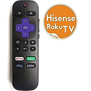 Hisense Roku TV Remote w/Volume Control & TV Power Button for All Hisense Roku built-in TV❌ NOT FOR other brand Roku TV ❌NOT FOR Roku Player (box) ❌NOT FOR Roku Stick!!