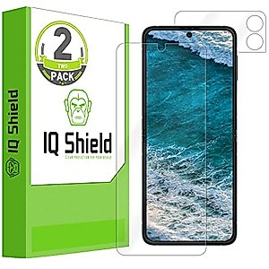 IQShield Screen Protector Compatible with Samsung Galaxy Z Flip 3 (2-Pack) Anti-Bubble Clear Film