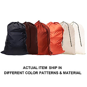 YETHAN Extra Large Laundry Bag 6 Pack, Varied Colors, Travel Laundry Bags with Drawstring Closure, 30"x40", for college, dorm and apartment dwellers (6PCS)