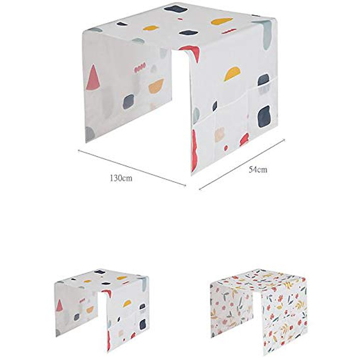 PEVA Waterproof Refrigerator Hanging Bag Microwave Oven Cover with Storage Bag Hanging Fridge Dust Proof Cloth Washing Machine Top Cover 2PCS