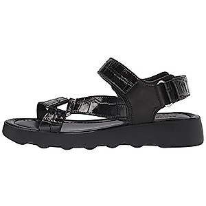 Aerosoles Women's Wave Sport Sandal, Black Croco, 8