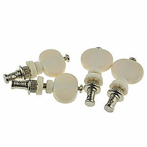 4PCS Ukulele Tuning Pegs Cream Ukeleles Part String Tuner Plastic Machine Heads
