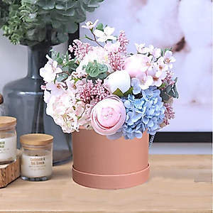 Aberido Pink Gift Boxes with Lids Set of 4 Luxury Nesting Gift Boxes with Window Round Gift Box for Women or Men Perfect for Creating Exquisite DIY Gifts