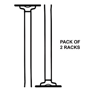 Stemware Wine Glass Rack Wall Mountable Heavy Duty Thick Wrought Exquisite bronze black powder coating 2 Rows 10.2 Inch Deep,Metal Storage Hanger for Kitchen or Bar