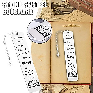WNPXQNT DHliIQQ Steel Reading Bookmarks,Thank You Appreciation Gift for Women Tassel Men Collea Bookmark for Coworker with