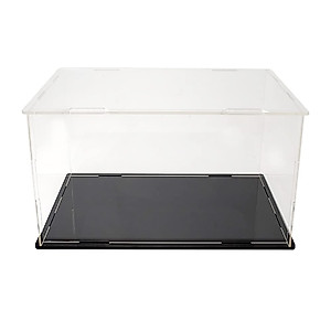 kivcmds Clear Acrylic Display Case for 1:18 Scale Model Cars,Self-Assembly,Countertop Cube Showcase Storage for Collectibles Toy