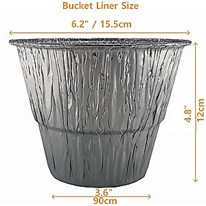 Firsgrill 16-Pack Professional Lines Replacement for Camp Chef, Pit boss, Oklahoma Joe's etc Pullet Grill Drip Tray Grease Bucket Liners Foil Tray