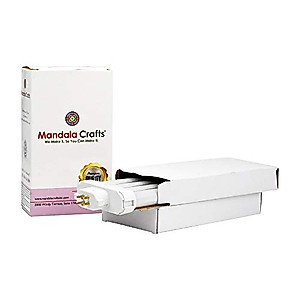 Mandala Crafts FML27 27-Watt 6500K Compact Fluorescent Light Bulbs with Quad Tubes, 4-Pin GX10q-4 Base FML 27, 2 Pack FML Lamp 27 Watt Bulbs (CFL)