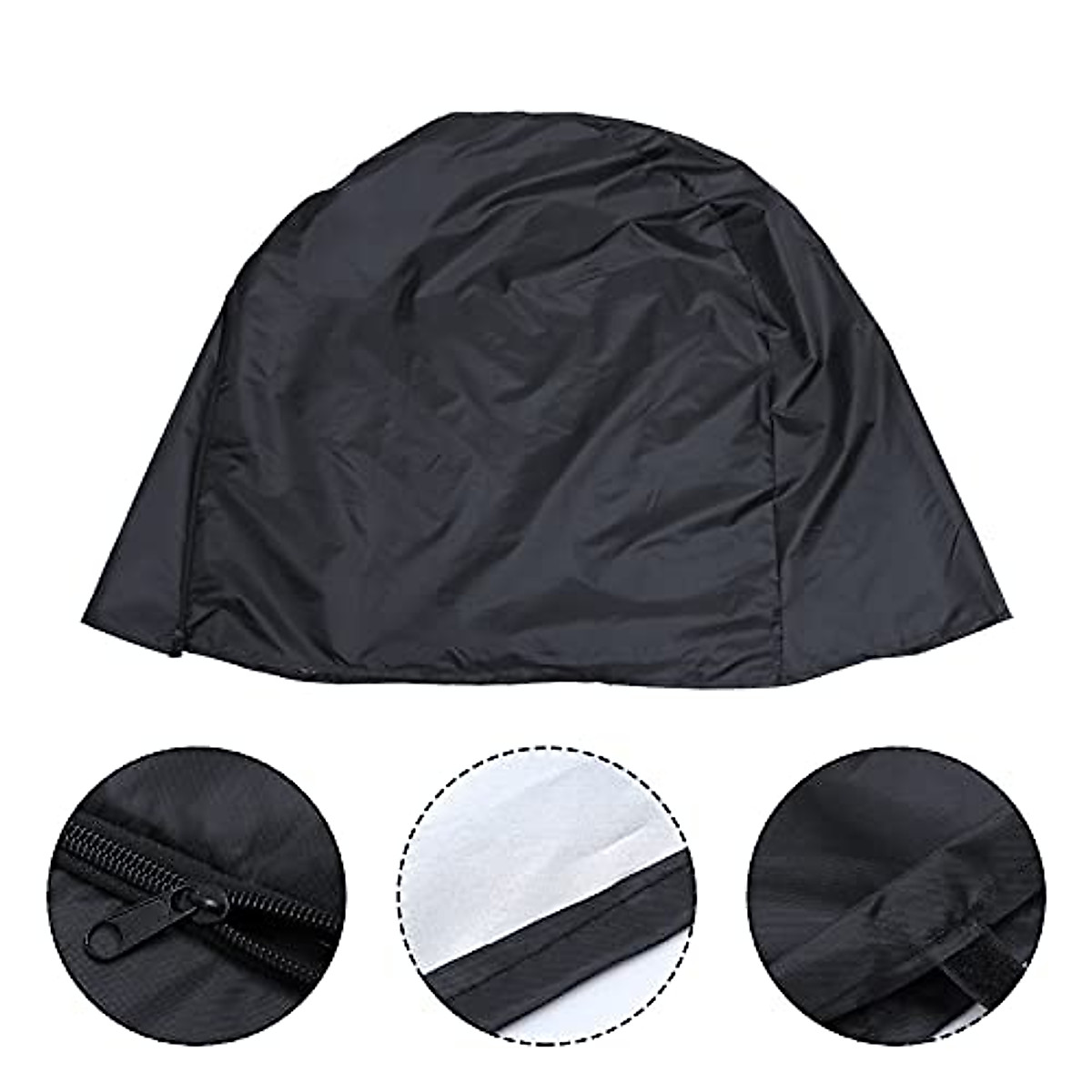 GAFOKI Outdoor Grills 1pc for Use Heavy Wood Grill Garden Patio Outdoor Polyester and Hoop Tarp Burner Indoor Black Holder Practical Log Cover Storage Yard Round Portable - Duty Gas Grill