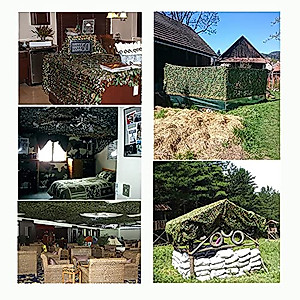 Tencen Camouflage Net Camo Netting Courtyard Decor Blinds for Photo Camp Sunshade Factory Farm Shelter Car Concealment Exhibit Party Backdrop Canopy Fence Ceiling Curtain Cover Paintball