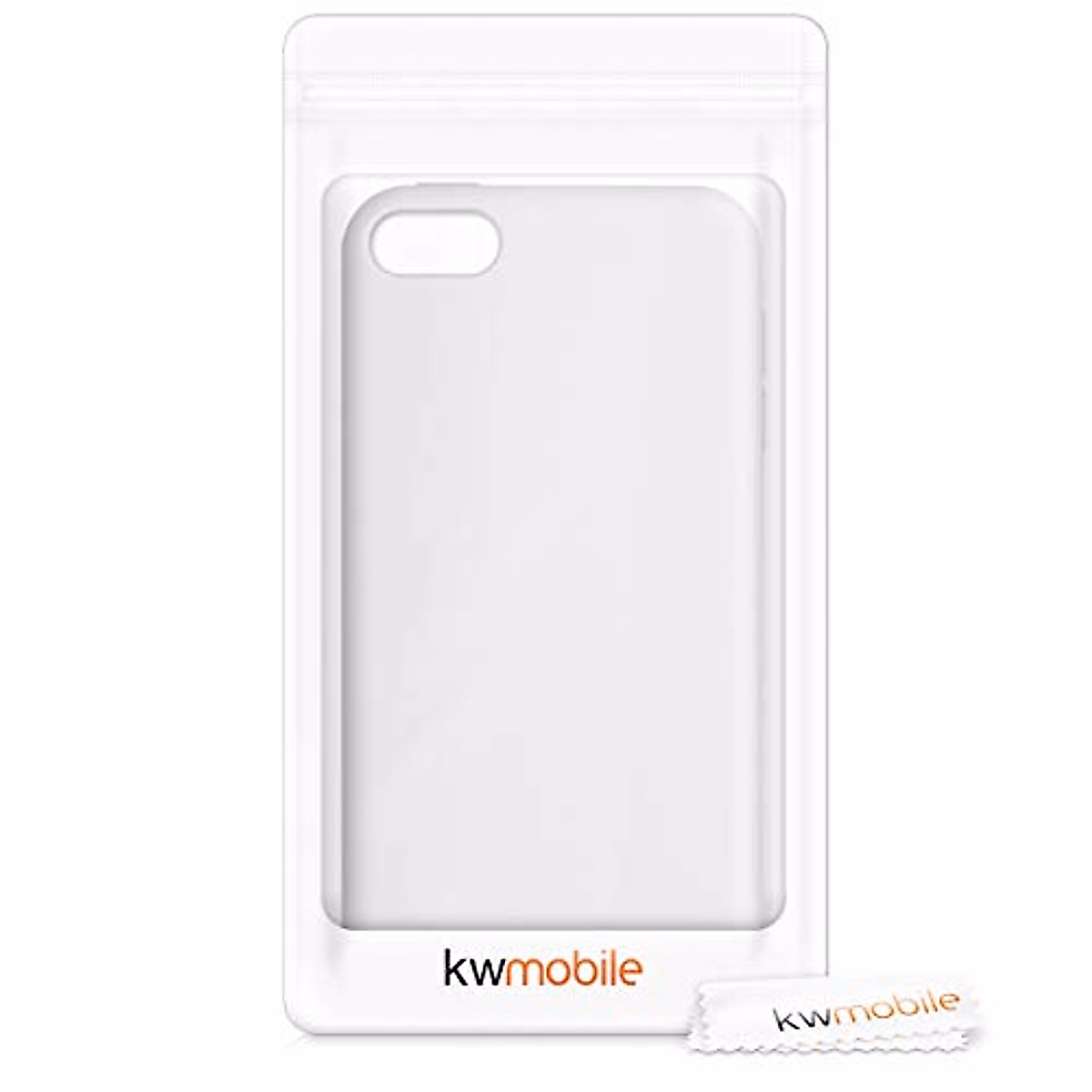 kwmobile TPU Silicone Case Compatible with Apple iPod Touch 6G / 7G (6th and 7th Generation) - Case Soft Flexible Protective Cover - White Matte