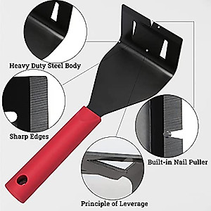 Trim Puller Tool for Baseboard, Trim Removal Tool and Baseboard Removal Tool, Trim Puller Tool for Baseboard & Molding Removal Tool, Flooring Tools for Removing Baseboard, Molding and Decorative Panel
