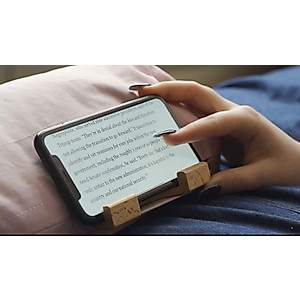 The Chill-ow iPad Organic Buckwheat Pillow Stand: The Ultimate Hands-Free Solution for Any Tablet or Phone. Perfect for Couch, Bed, or Table Use. (Black)