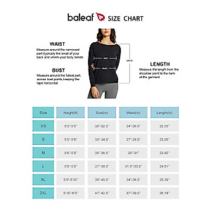 BALEAF Women's Long Sleeve Workout Tops Active Running Shirts Loose Fit Quick Dry Athletic Yoga Tee Shirts Lightweight Casual Fall Black L