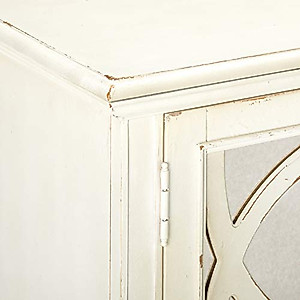 Signature Design by Ashley Mirimyn Vintage Accent Cabinet or TV Stand, Light Gray