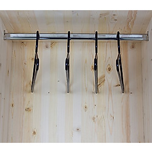 GlideRite Hardware 24-inch Steel Oval Closet Rod with two sets of End Supports Polished Chrome Set of: (2)