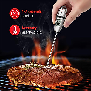 ThermoPro TP-02S Instant Read Meat Thermometer + ThermoPro TP07S Wireless Meat Thermometer for Cooking