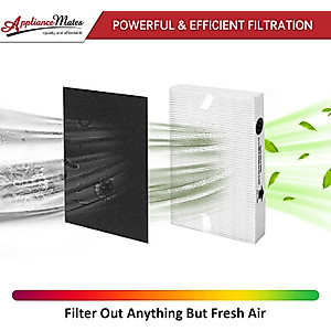 HPA300 HEPA Filter R Replacement for Honeywell HPA300 HPA200 HPA100 HPA090 Series Air Purifier, Compatible with HRF-R3 & HRF-R2 & HRF-R1, 9-Pack