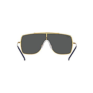 Ray-Ban RB3697 Wings II Square Sunglasses, Legend Gold/Dark Grey, 35 mm