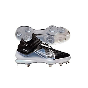 Nike Force Zoom Trout 7 Metal Cleats Black | White Size 9