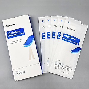 Algitocare Calcium Alginate Wound Dressing 2"x2" with 0.8"x12"