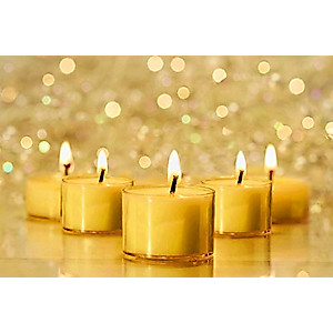 Tealight Citronella Candles Outdoor - 8 Hour Burn Time - Indoor and Outdoor Mosquito, Insect and Bug Repellent Citronella Candle - Natural Fresh Scent – Decorative in Clear Cup - 40 Pack