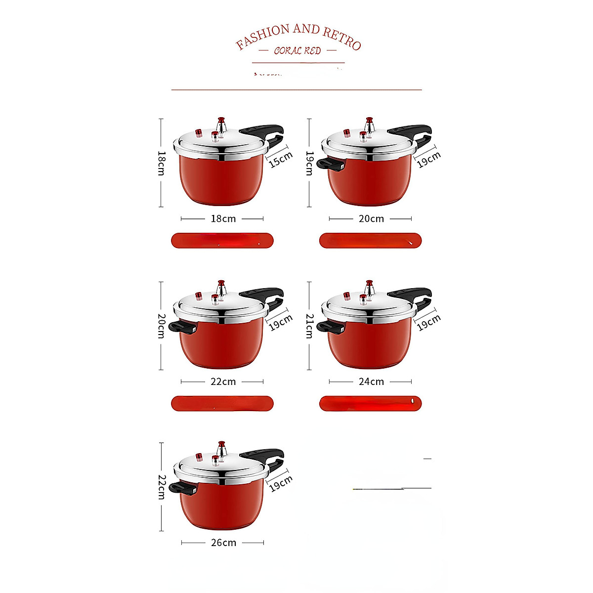 ADAGRO Double Happiness Pressure Cooker 304 Stainless Steel Household Gas Induction Cooker Universal Mini Explosion-Proof Pressure Cooker Sapphire Blue