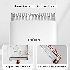 ENCHEN Electric Cordless Hair Clippers USB Rechargeable Haircut Professional Hair Trimmer Low Noise Hair Cutter for Men and Women Adult Razor