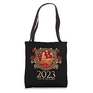 2023 Year of the Rabbit Chinese New Year Zodiac Lunar Bunny Tote Bag